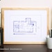 Blueprint Art for Apartment of Joey Tribbiani and Chandler Bing - TV ...