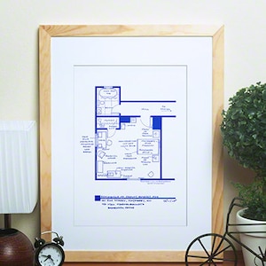 The Andy Griffith Show Floor Plans - Unique Set of 4 Fictional TV Show ...