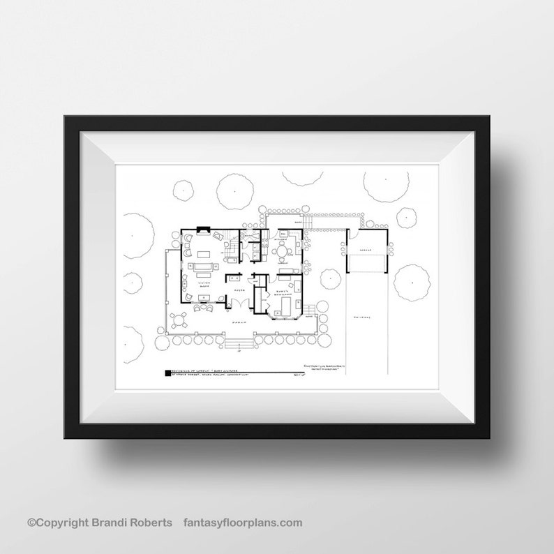 Lorelai and Rory's Home Floor Plan - 1st Floor - Stars Hollow - Unique ...