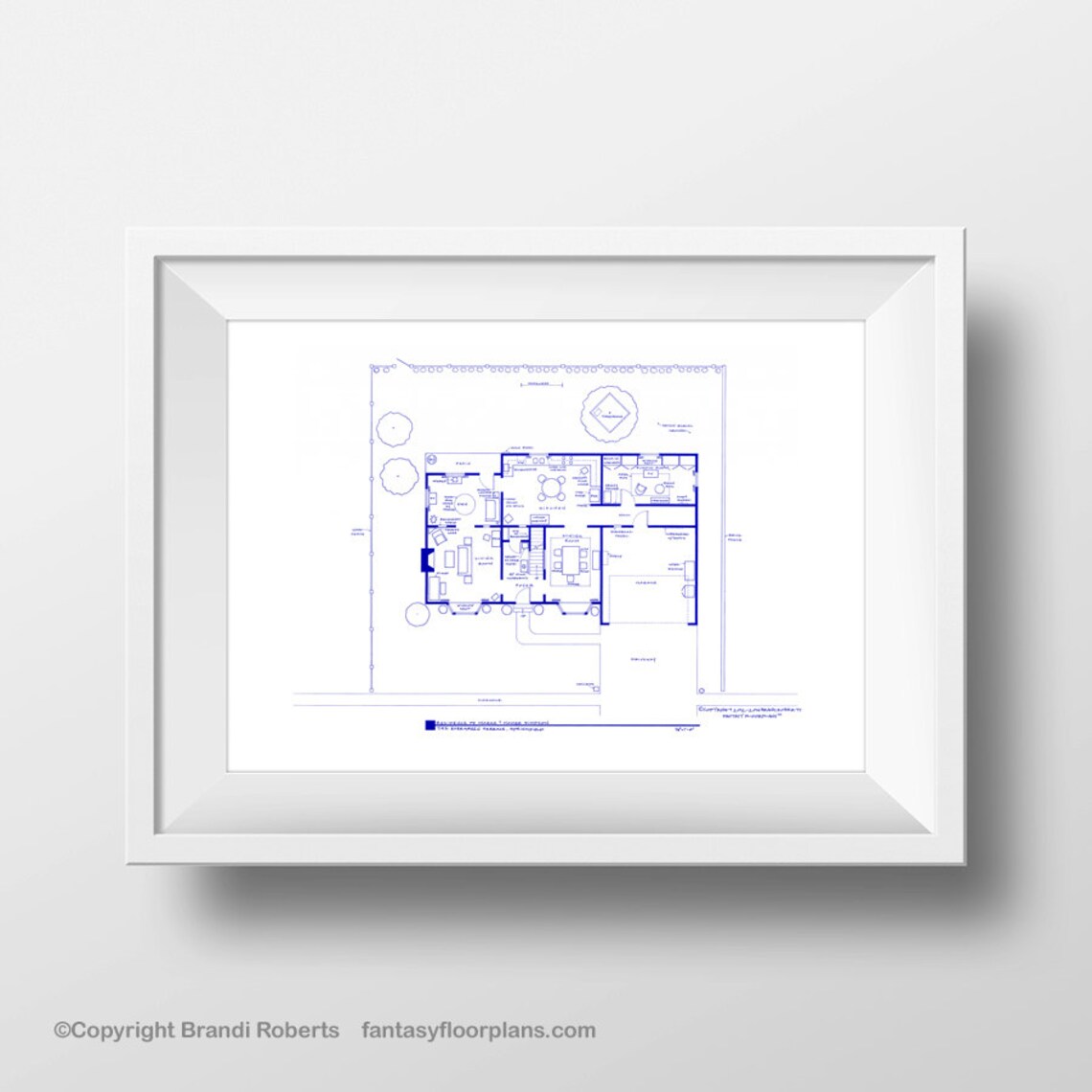 Simpsons House Floor Plan Blueprint Poster Art for Home of - Etsy