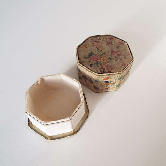 Antique 1920's Langlois Shari New York Powder Box Sil… - Gem