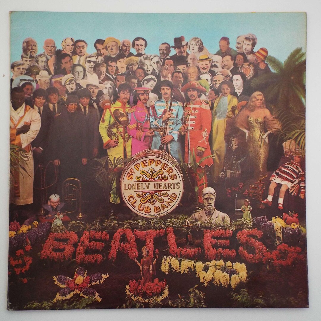 Vintage Vinyl Record 1967 the Beatles Sgt. Pepper's Lonely Hearts Club ...