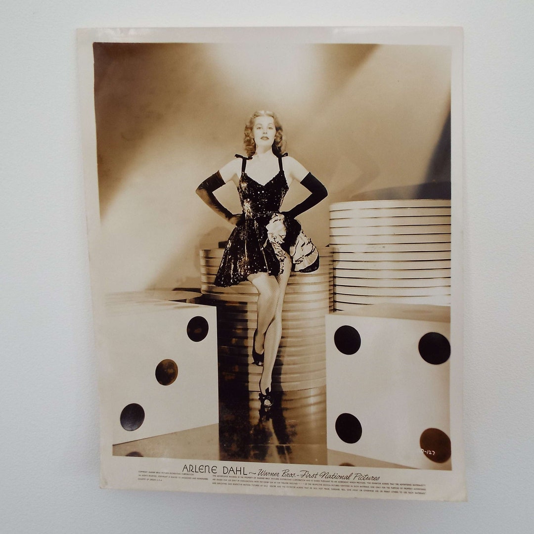 Vintage Arlene Dahl Publicity Photograph Sepia Photo Warner Bros First ...