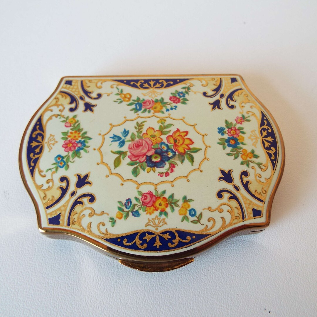 Vintage 1950's Stratton Powder Compact Unused Compact Regency Shape ...