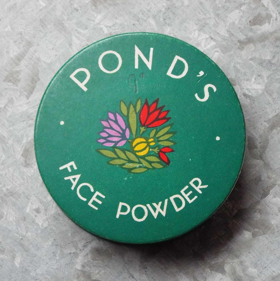 Vintage 1940's Pond's Face Powder Box Vanity Storage Unopened Unused ...