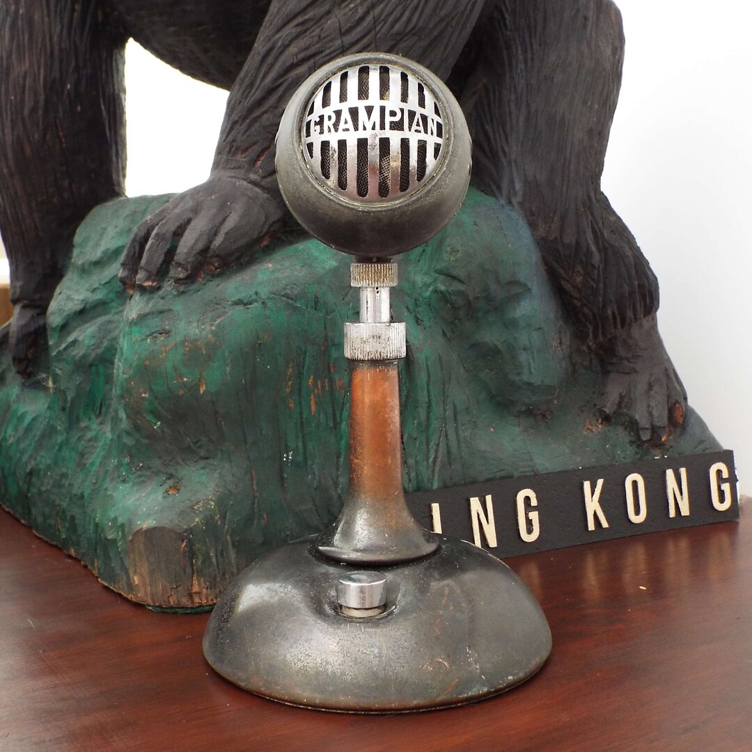 Vintage Grampian Microphone Table Top Microphone Retro Microphone ...
