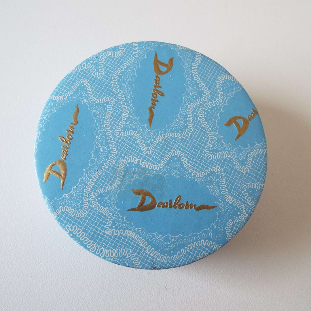 Vintage 1950's Dearborn Face Powder Mercolized Face Powder Vanity ...