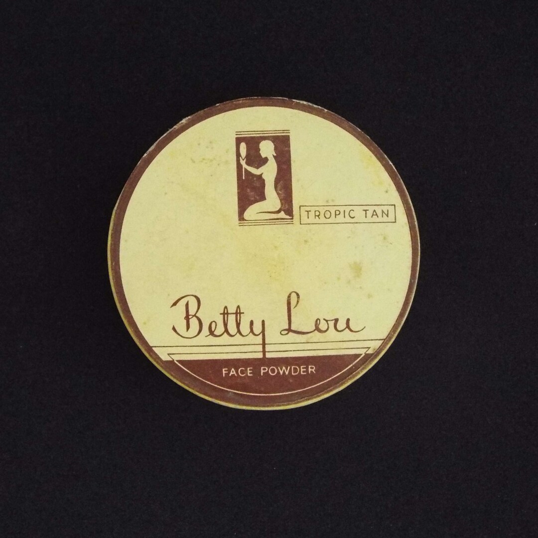 Vintage Betty Lou Face Powder Box & Contents 1930's Betty Lou Gardenia ...