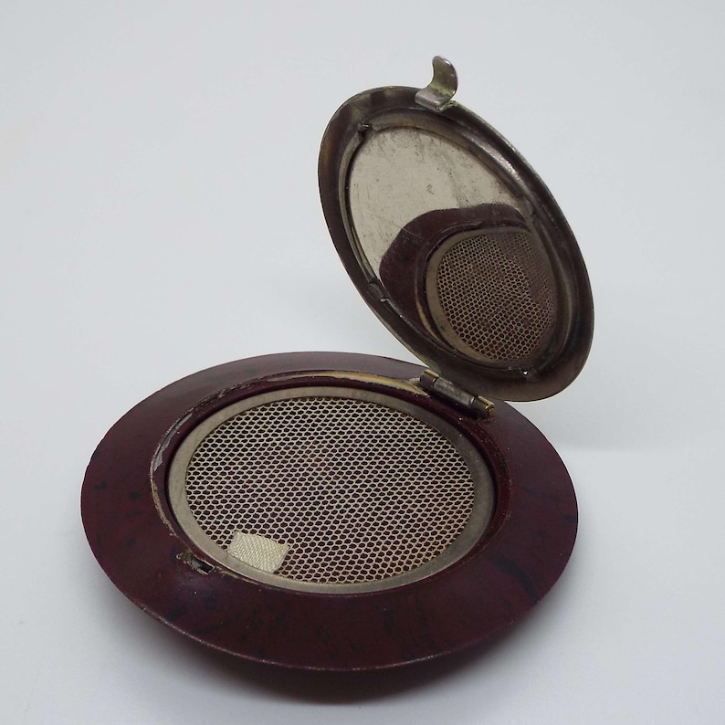 Vintage Art Deco Bakelite Powder Compact Vanity Storage - Etsy