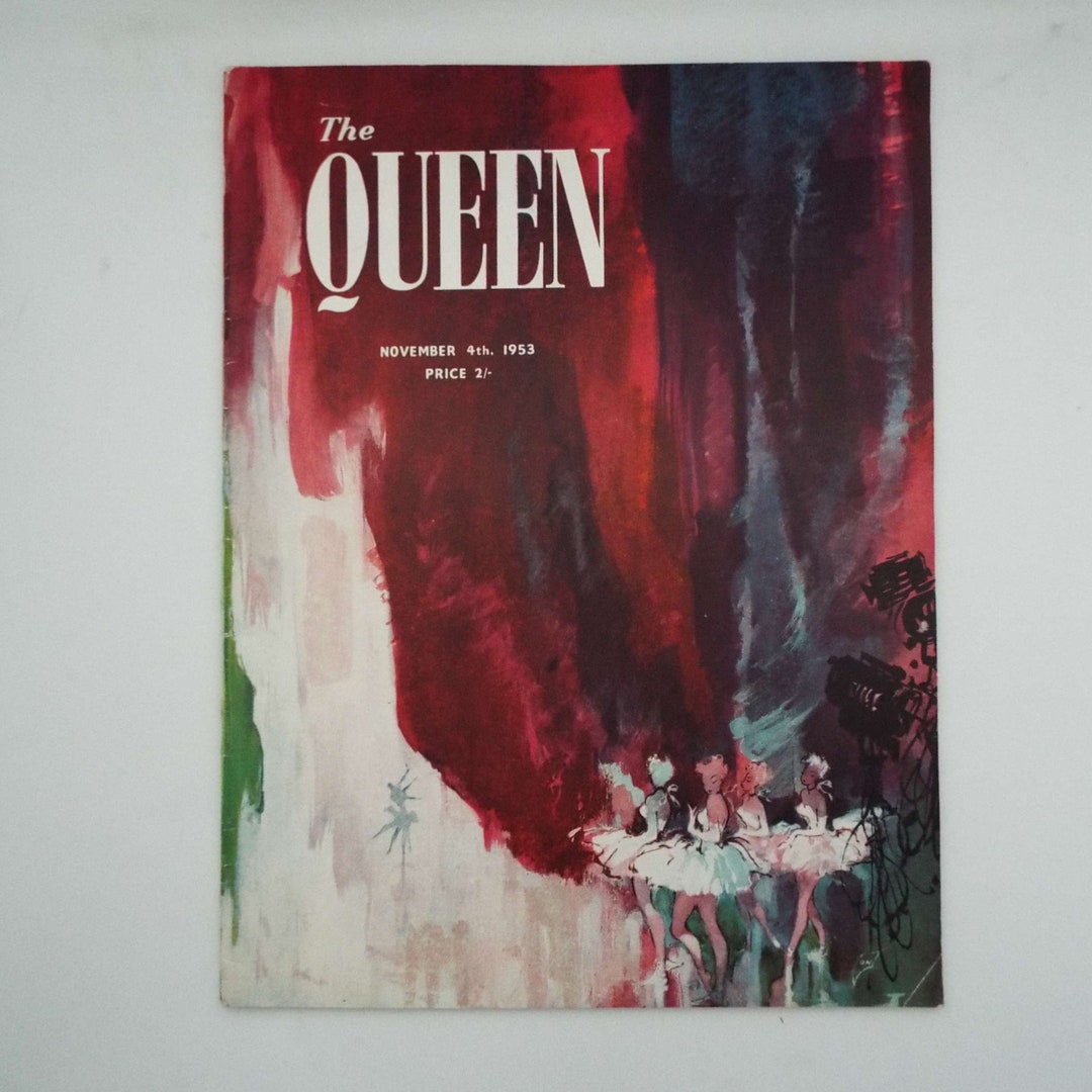 Vintage Magazine November 1953 the Queen Magazine High Society Magazine ...