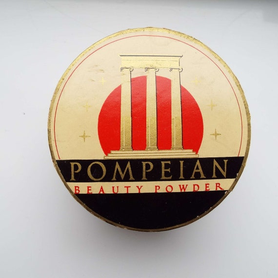 Rare Vintage 1930's Pompeian Beauty Powder Box Face P… - Gem