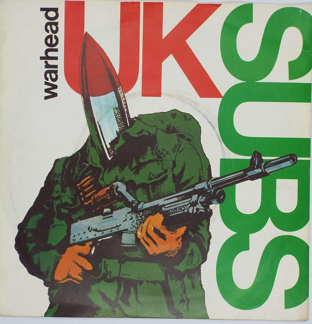 UK Subs Warhead Vinyl Record 7" Single 45 Rpm Punk Rock Vintage Vinyl - Etsy