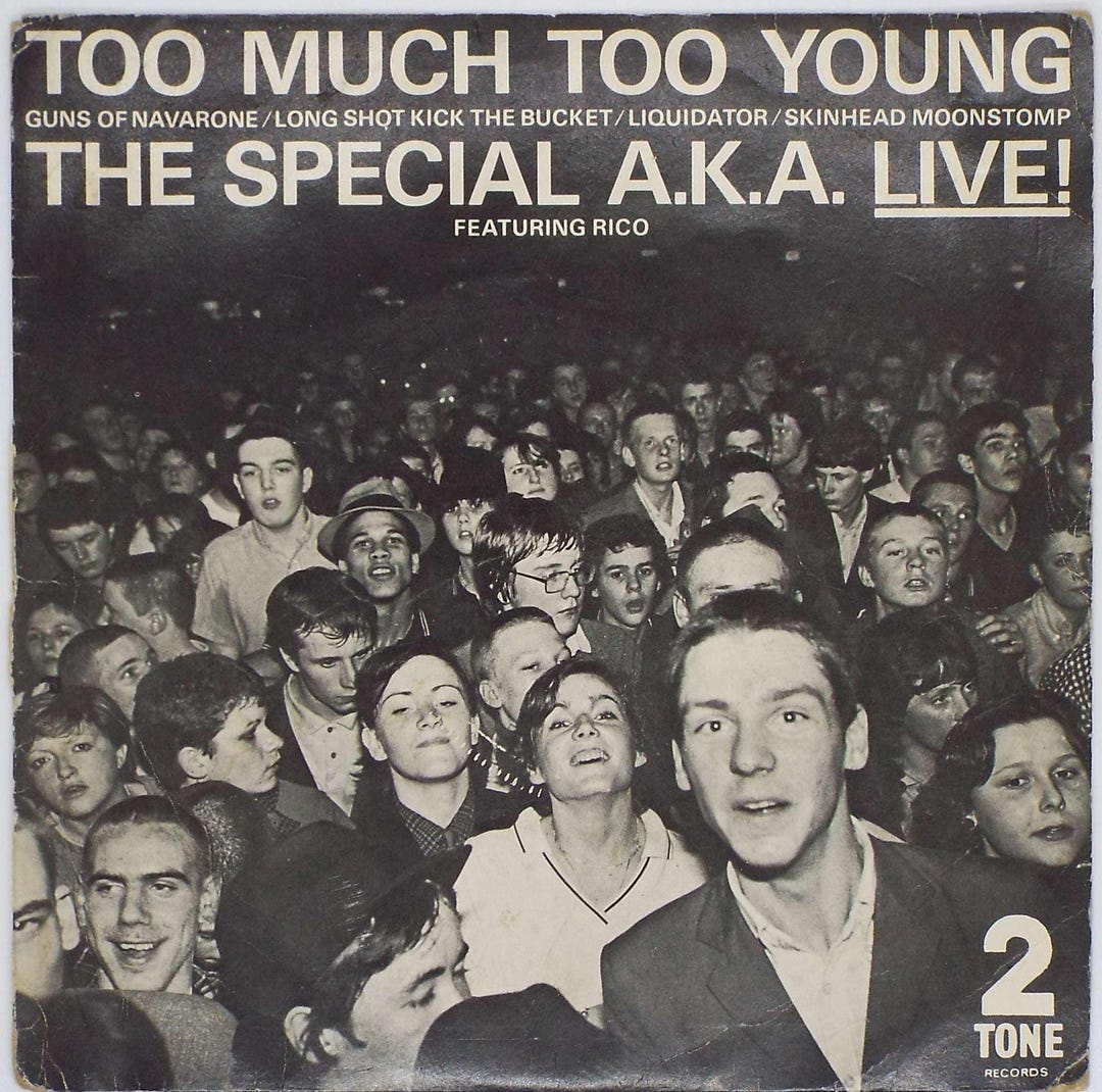 The Special A.K.A. Featuring Rico - Too Much Too Young 7" Vinyl Record ...