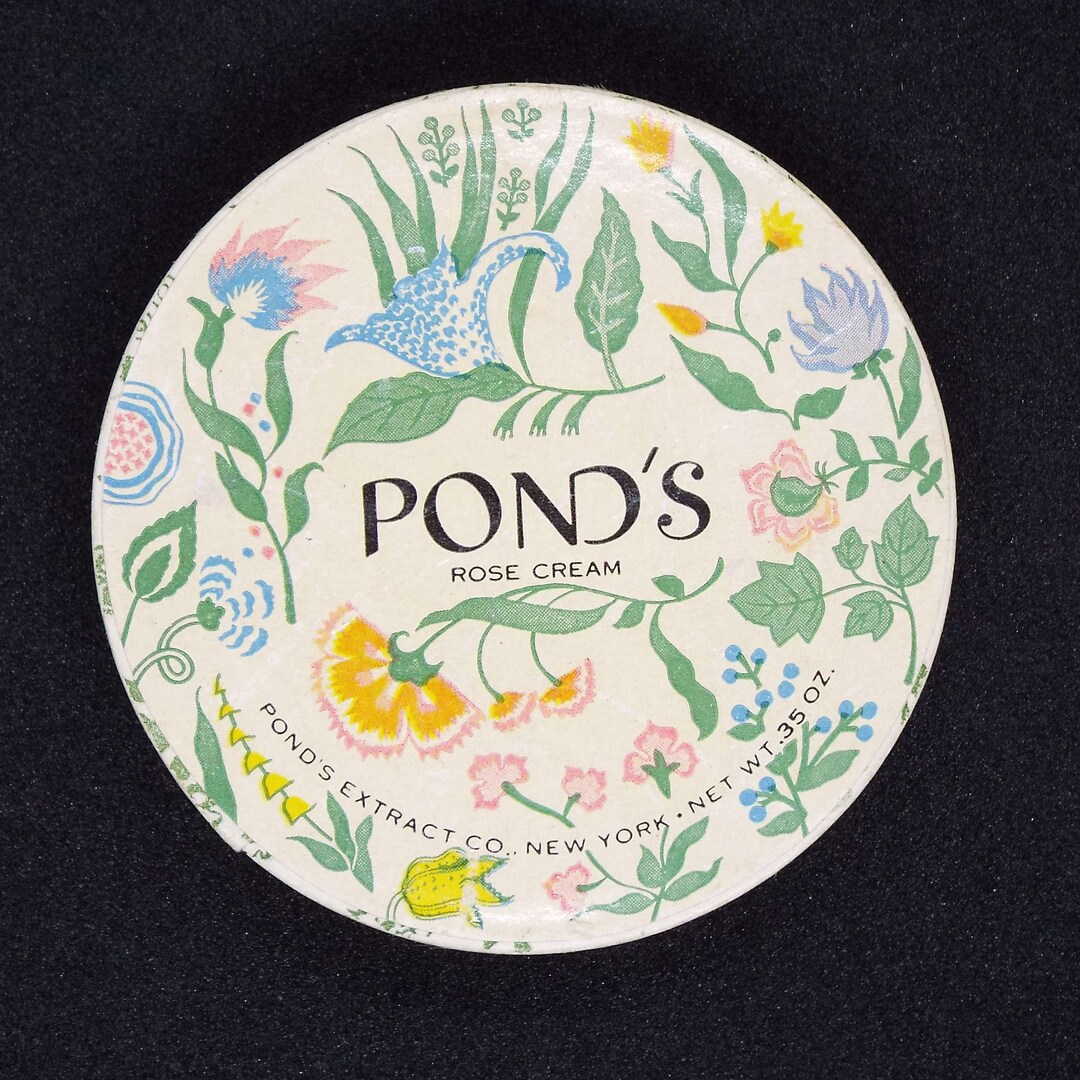 Vintage Pond's Dreamflower Powder Box New York Face Powder Rose Cream ...