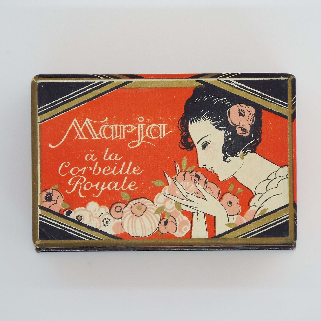 Antique French Powder Box Marja A La Corbeille Royale Powder Box ...