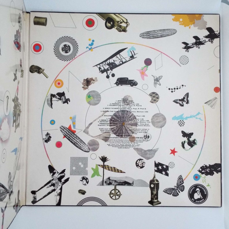 Led Zeppelin - Led Zeppelin III Vinyl Record LP UK Pressing A5/B5 Hard ...