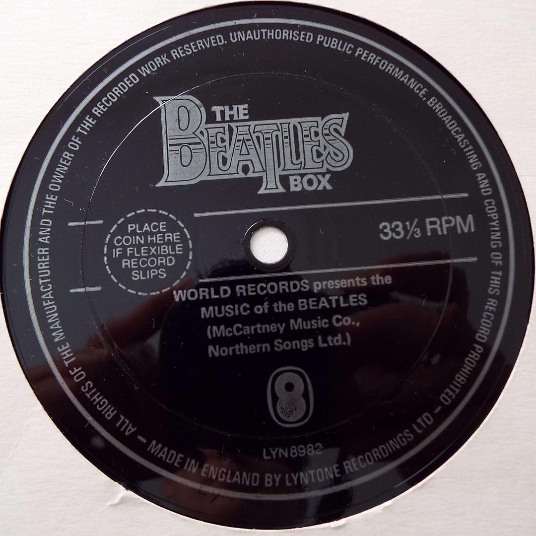 The Beatles the Beatles Box 7" Flexi-disc 1980 Vintage Vinyl Record UK ...