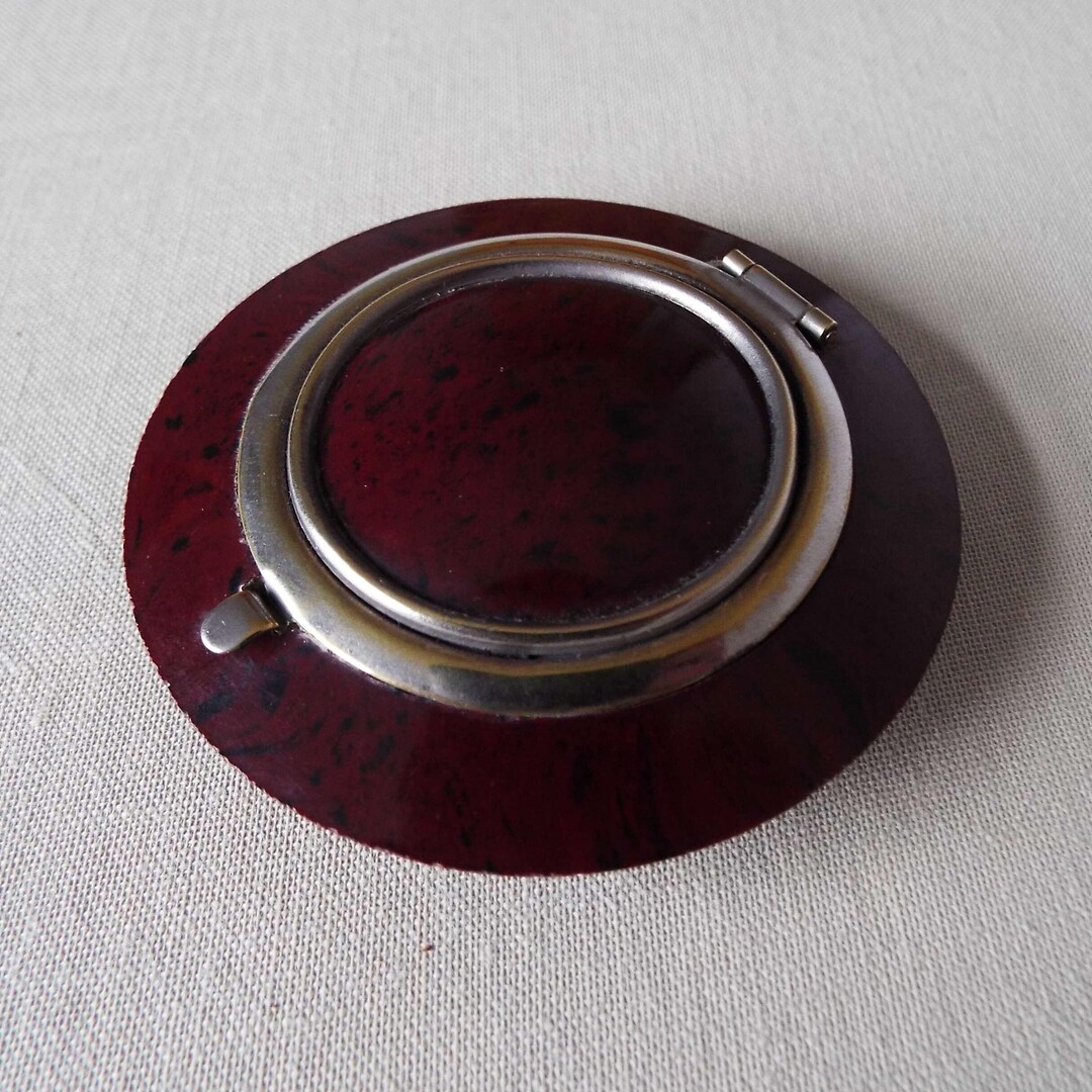 Vintage Art Deco Bakelite Powder Compact Vanity Storage - Etsy