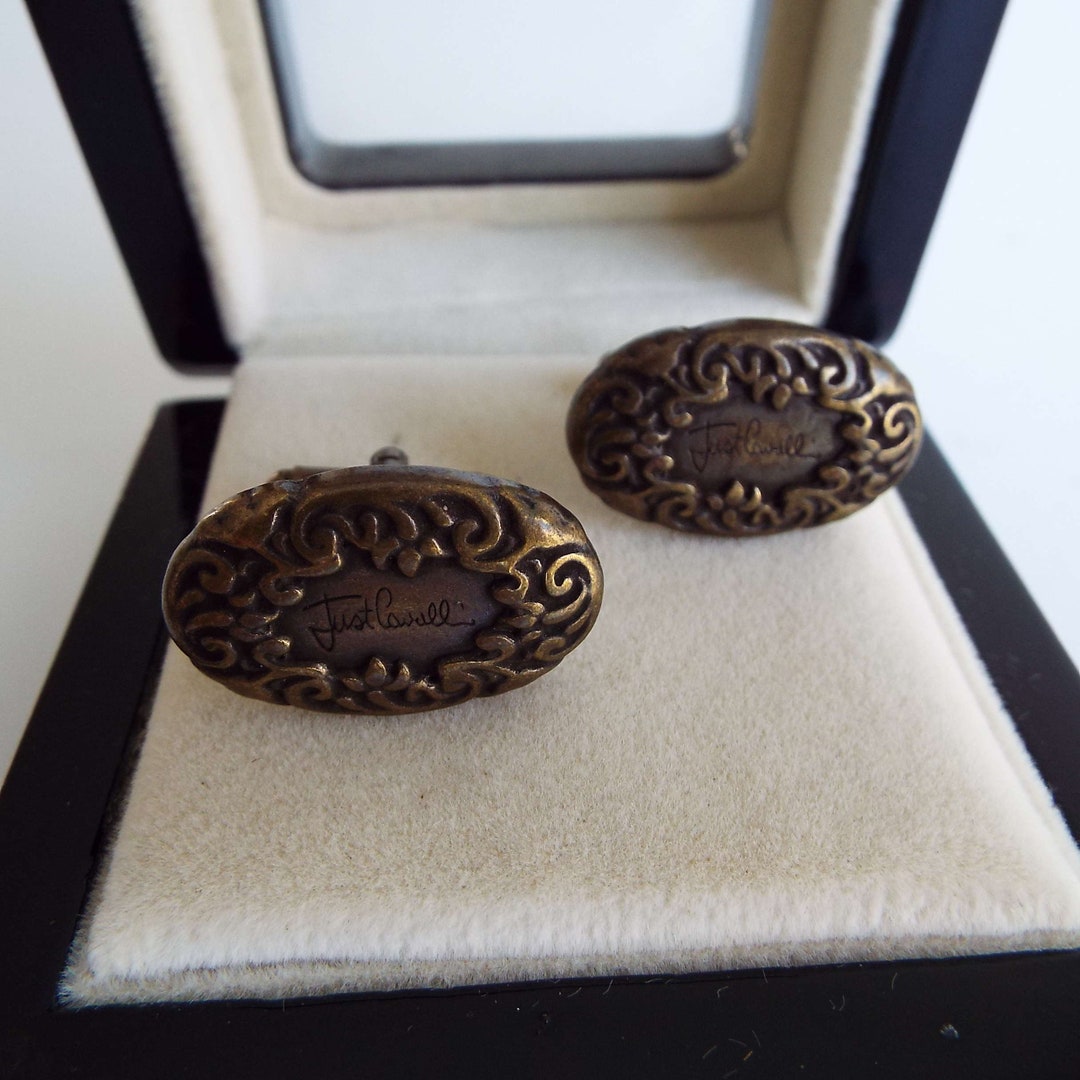 Vintage Italian Designer Cufflinks Just Cavalli Cufflinks Men's Gent's ...