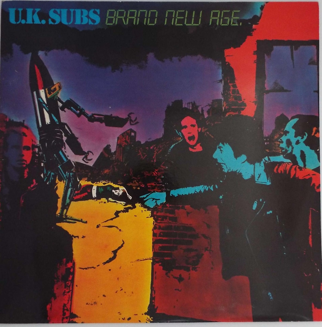 U.K. Subs Brand New Age Vintage 1980 Vinyl Record LP Punk Rock Charlie ...