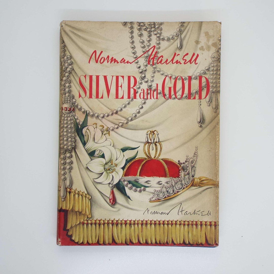 Vintage Book 1955 Norman Hartnell Silver and Gold Autobiography Fashion ...