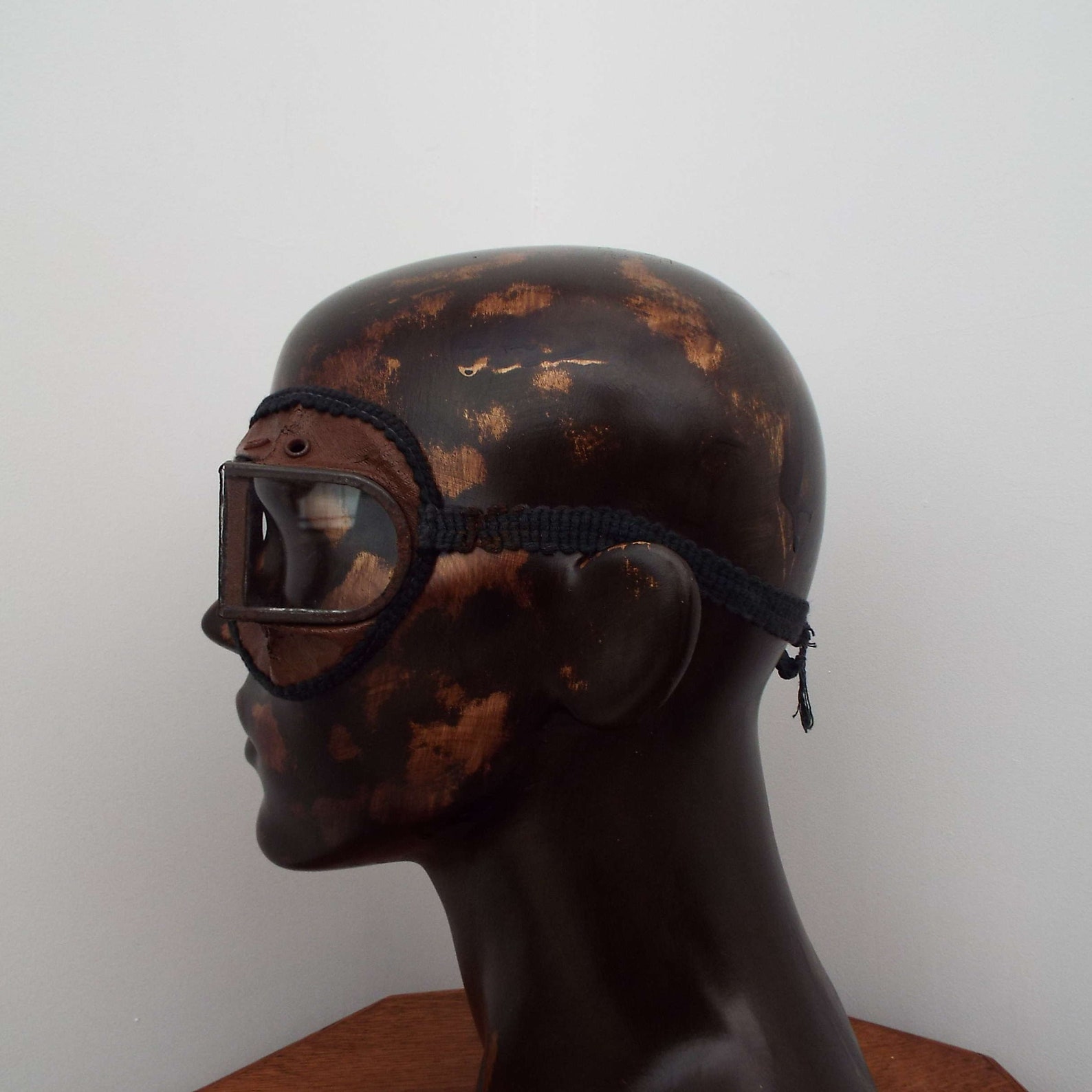Antique WW1 RNAS Royal Naval Air Service Flying Goggles Aviation ...