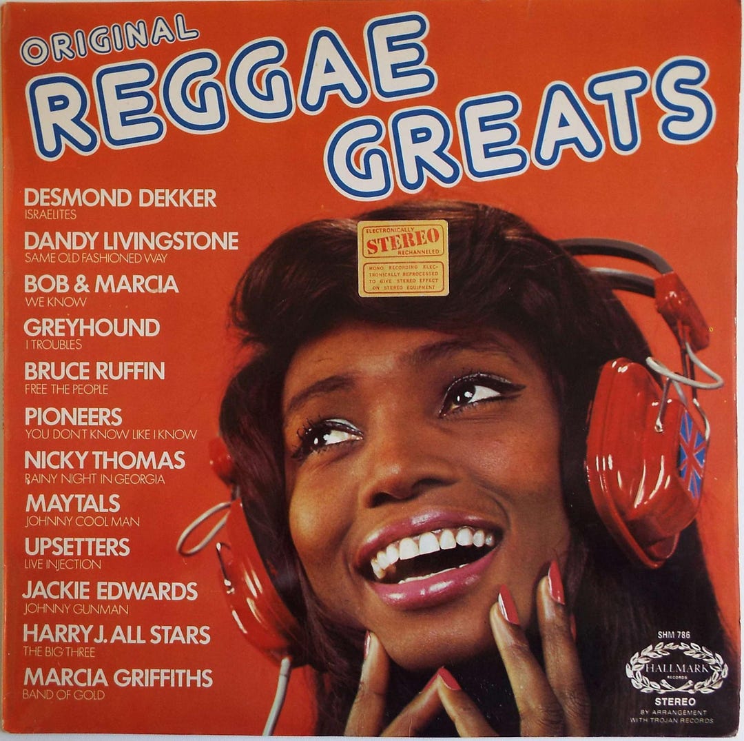 Original Reggae Greats LP Vintage Vinyl Record UK Pressing Ska Reggae ...