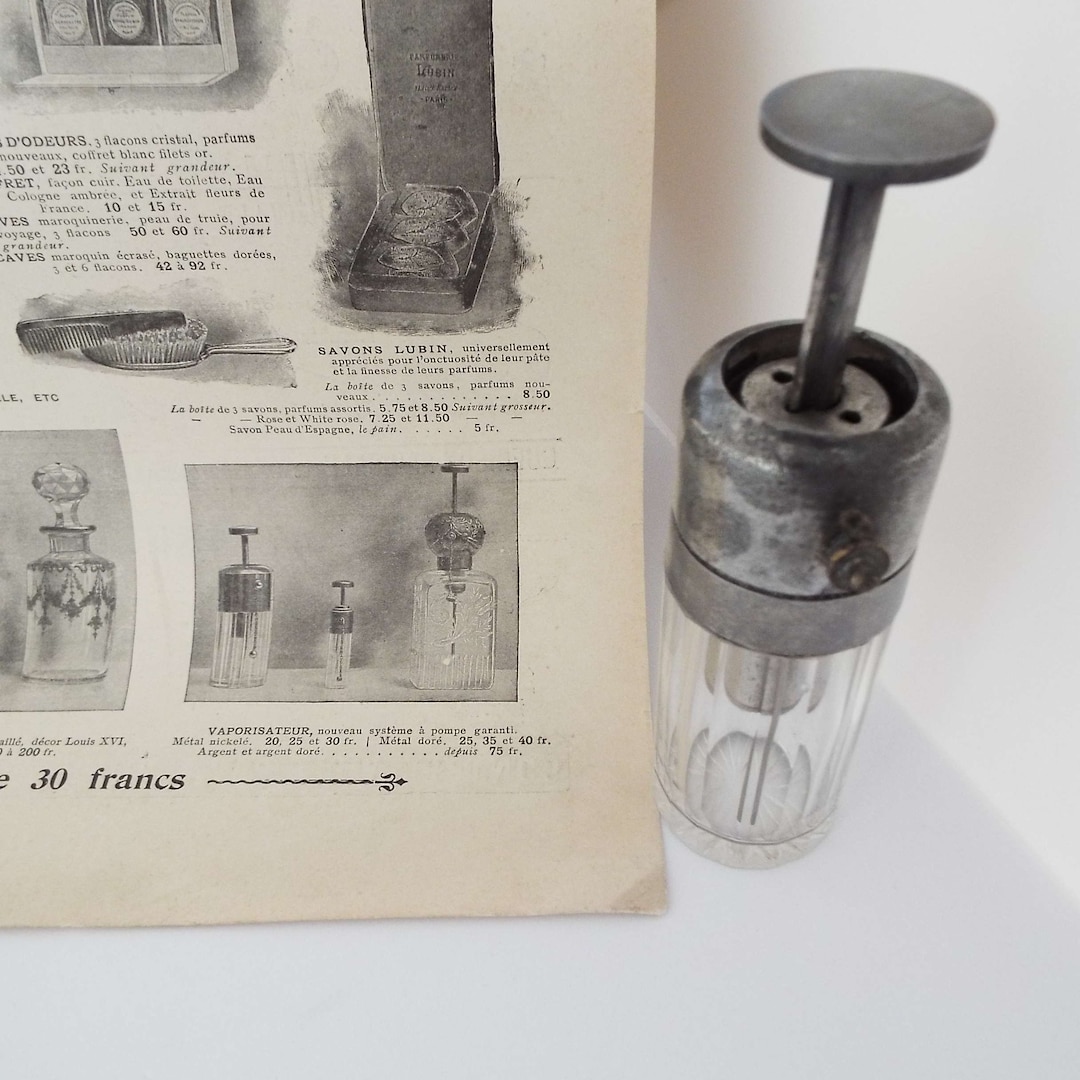 Antique French Perfume Bottle Atomiser Theophilus Martin Scent Bottle ...