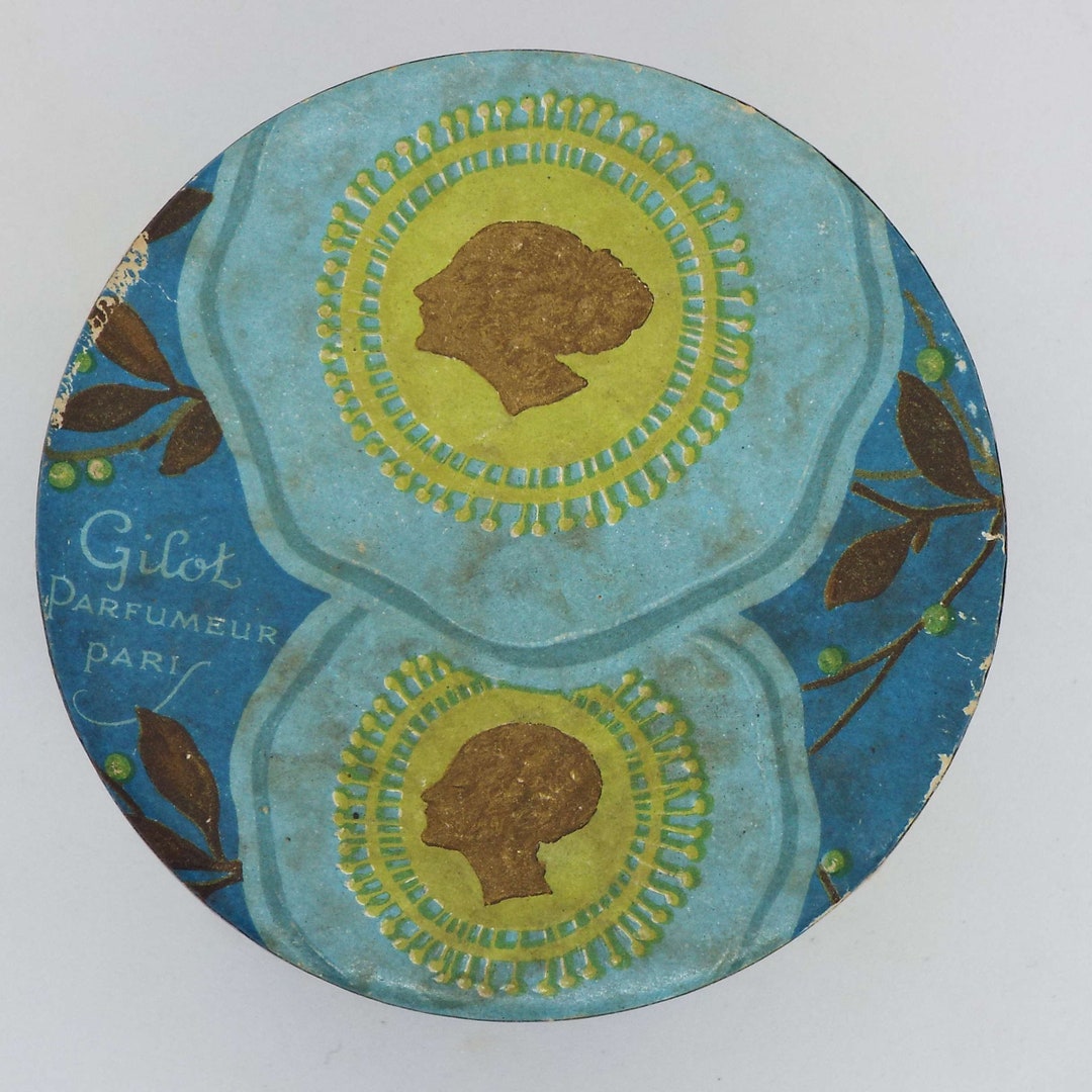 Vintage Face Powder Box by Gilot Paris Perfumed Violette Art Deco ...