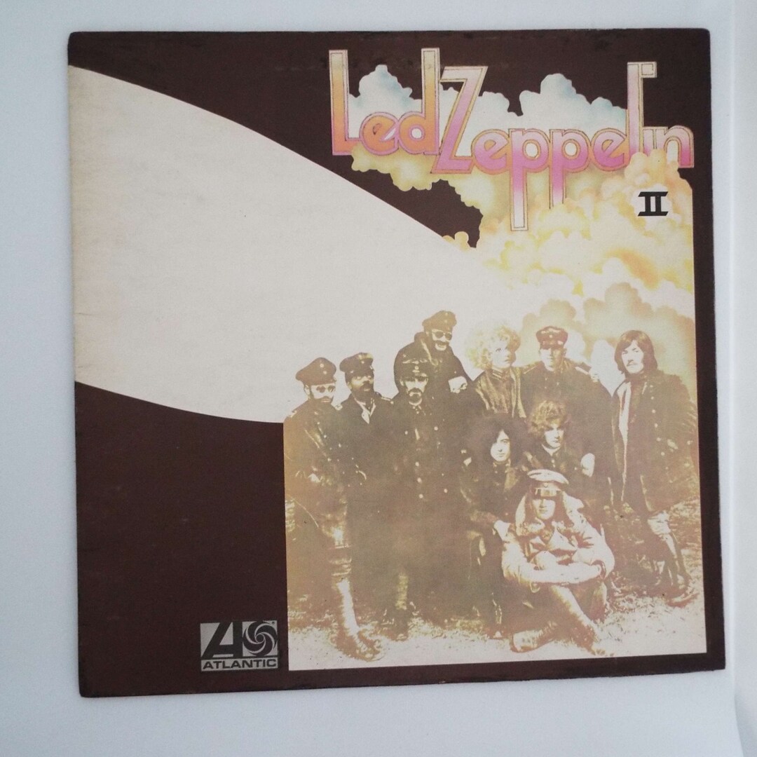 Vintage 1969 Led Zeppelin II Vinyl Record LP Album UK Pressing Red ...