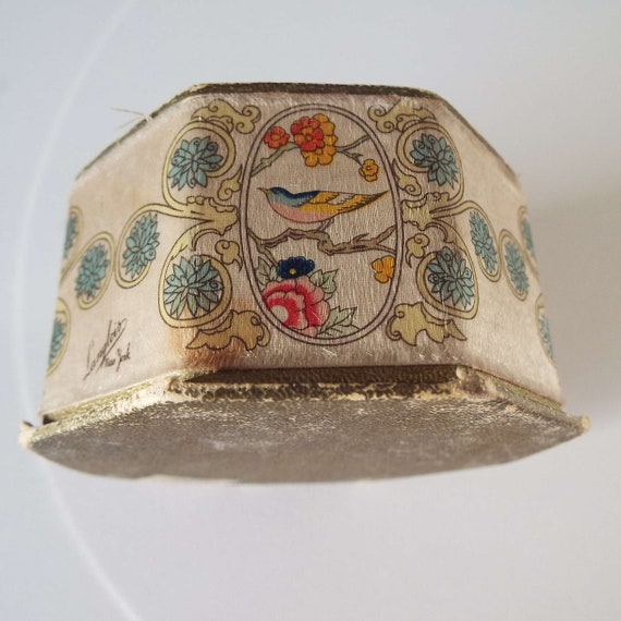 Antique 1920's Langlois Shari New York Powder Box Sil… - Gem
