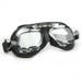 Halcyon Racing Goggles, Black Painted Brass Frames, Black Leather, for ...