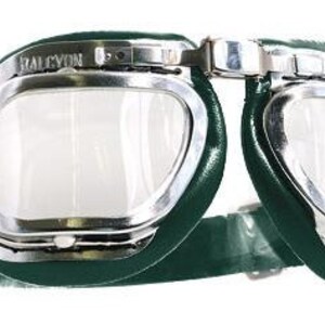 Mark 46 Motorcycle Goggles, British Racing Green Facemask, Suitable for ...