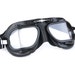 Halcyon Racing Goggles, Black Painted Brass Frames, Black Leather, for ...