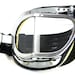 Halcyon Mark 49 Compact Motorcycle Goggles, Black Leather With Chamois ...
