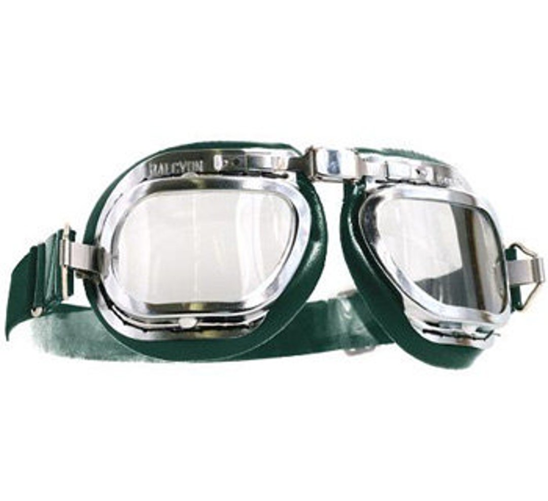 Mark 46 Motorcycle Goggles, British Racing Green Facemask, Suitable for ...