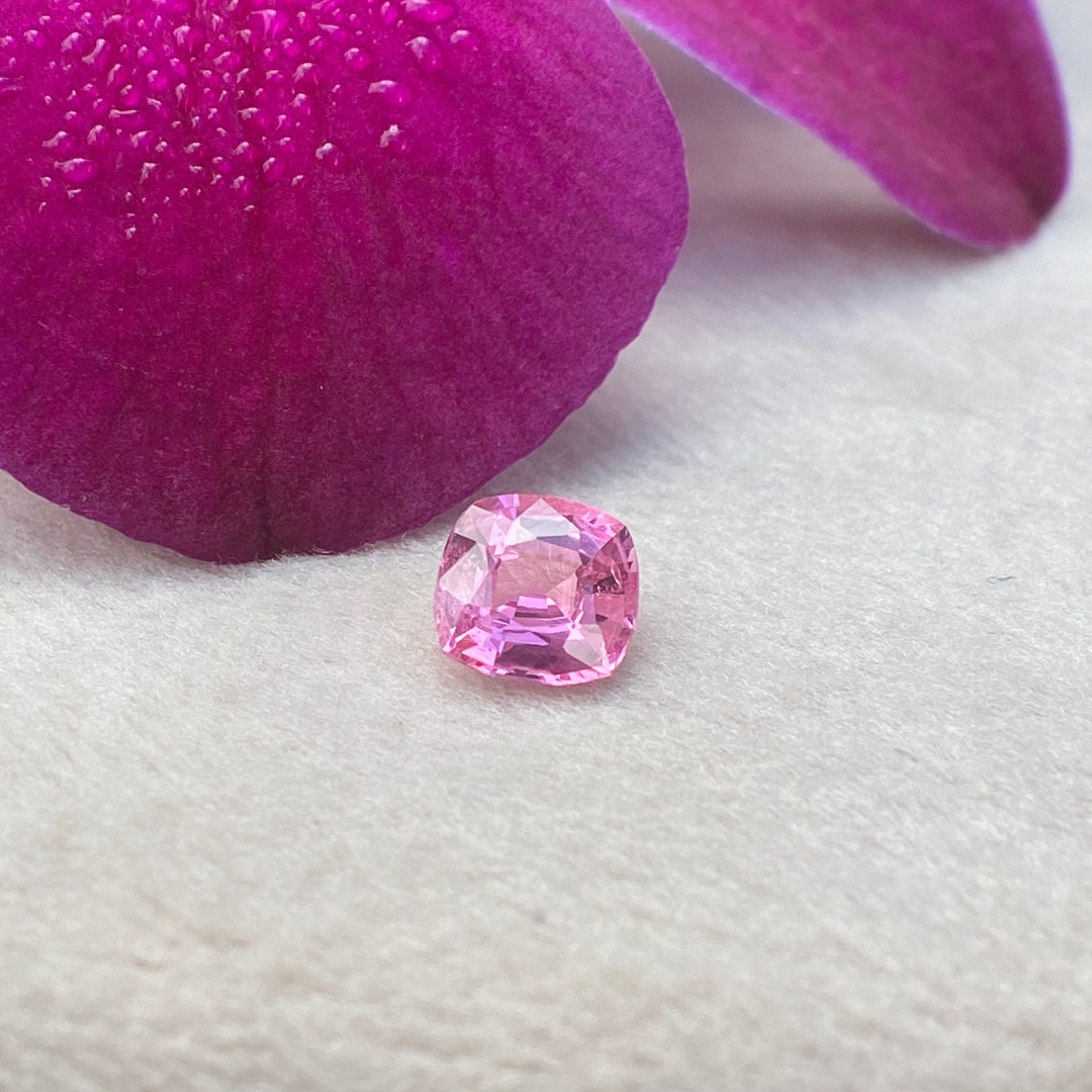 Pink Sapphire 0.5 Cts Cushion Cut Natural and Unheated Loose Gemstone ...