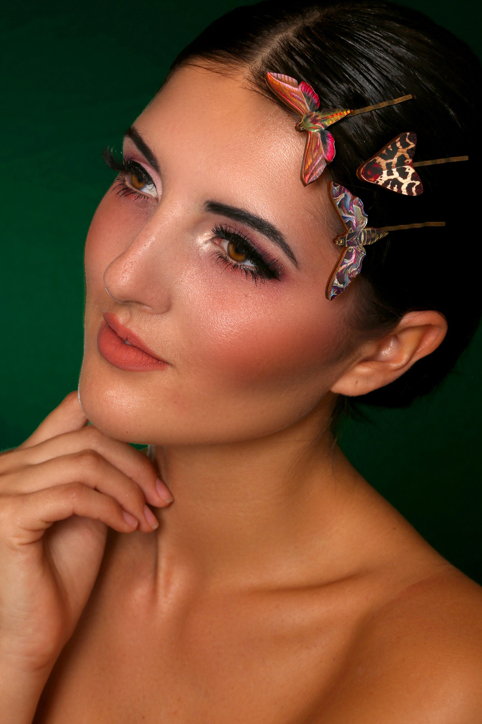 Large Whimsical Wooden Hair Needle Pin the MOTH - Etsy