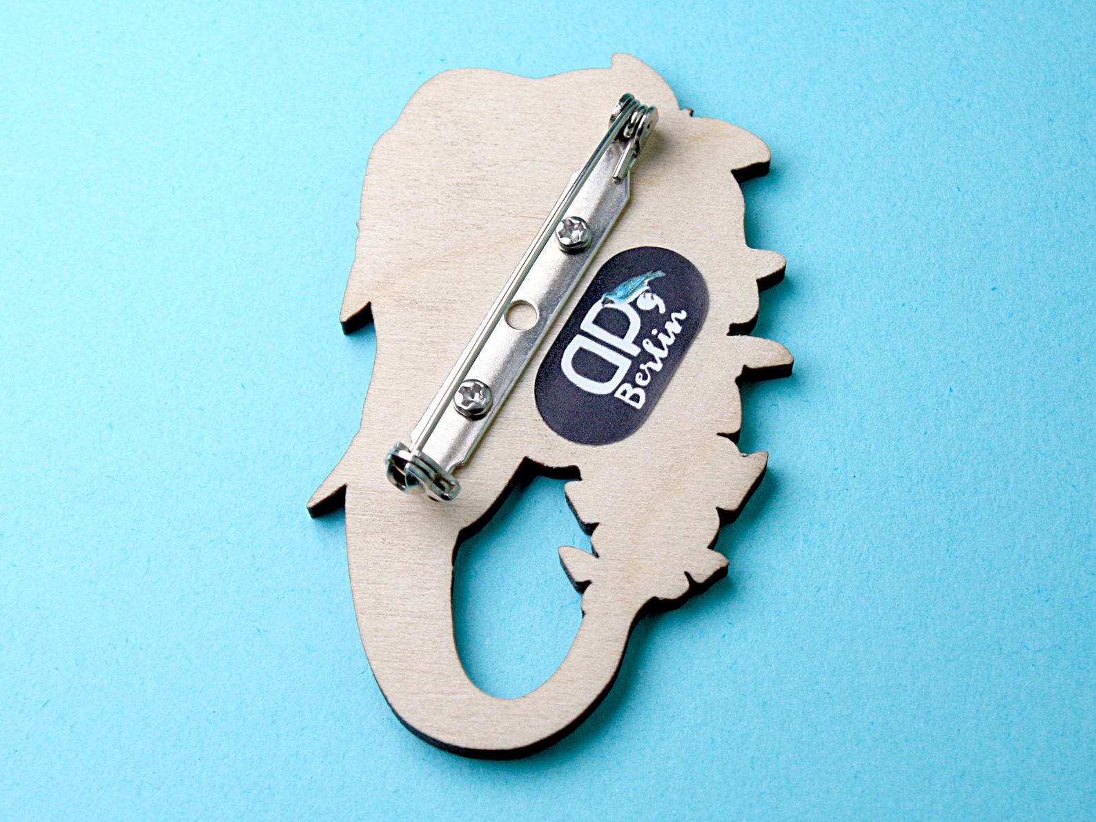 LETTING GO ++ Whimsical Wooden Brooch Pin Vintage Style Gift Birthday ...