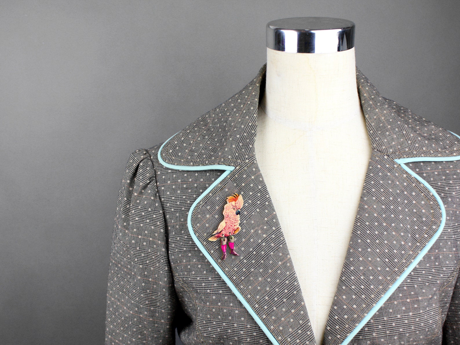 Wooden Brooch Pin Vintage walk on the WILD Side - Etsy
