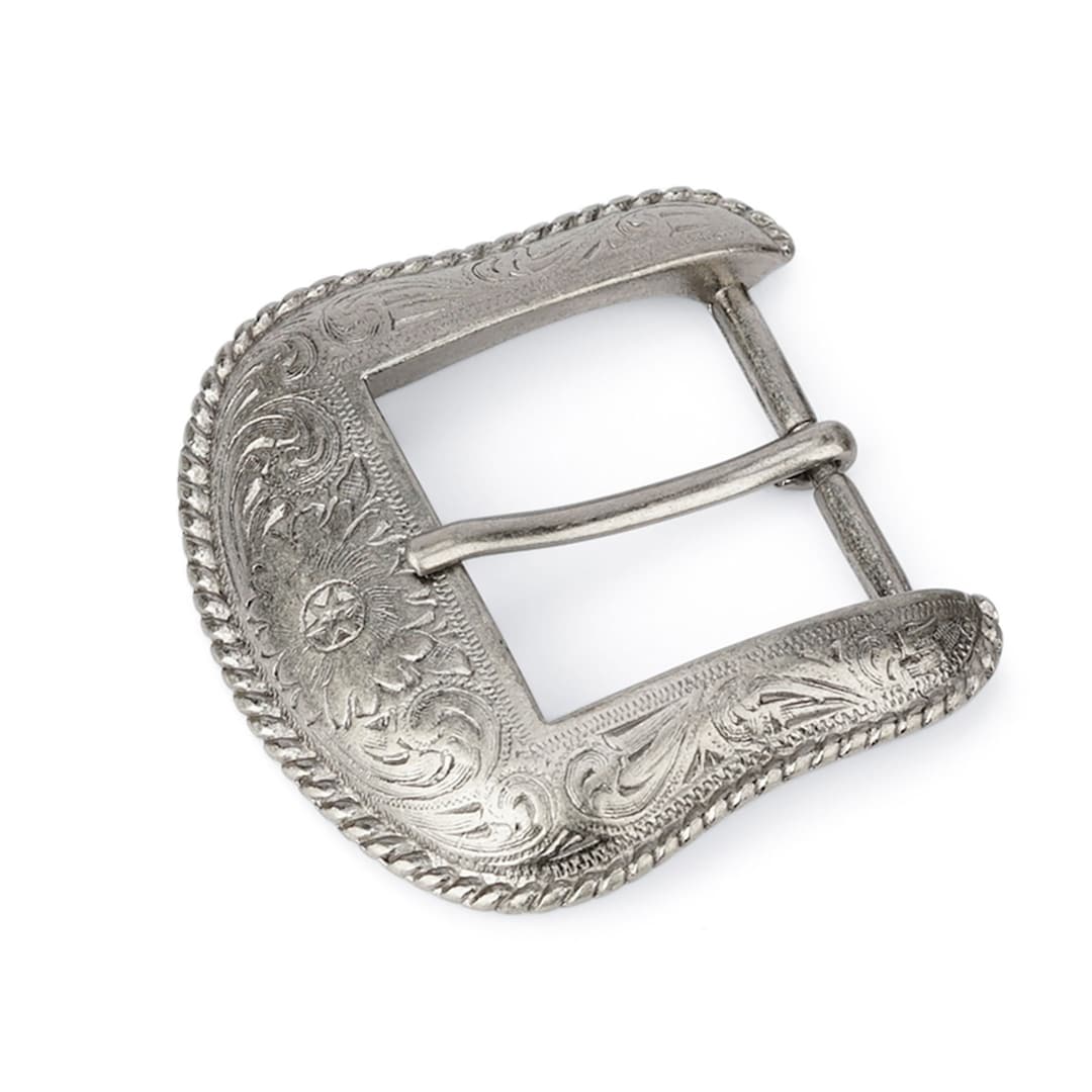 Western Belt Buckle Mens - Cowboy Buckle - Silver Western Buckle ...