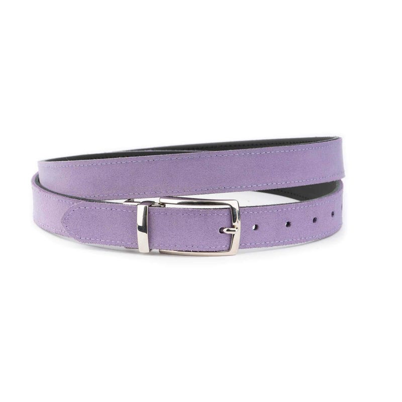 Purple Suede Belt - Etsy