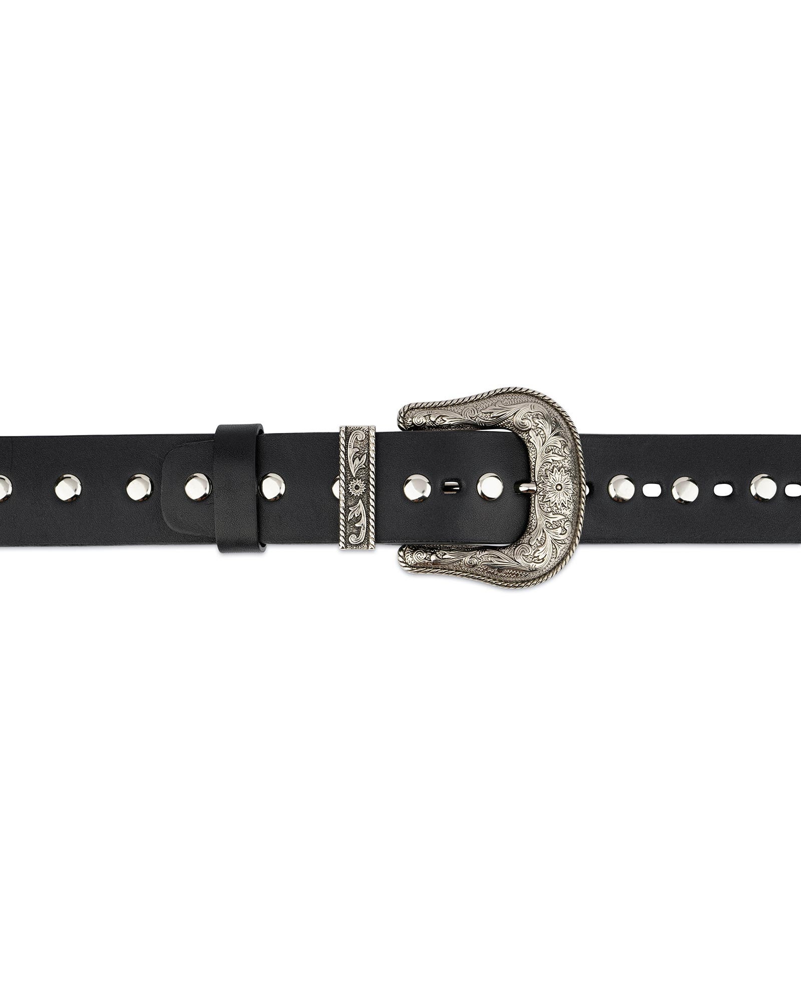 Studded Western Belt Western Belts for Men Full Grain - Etsy