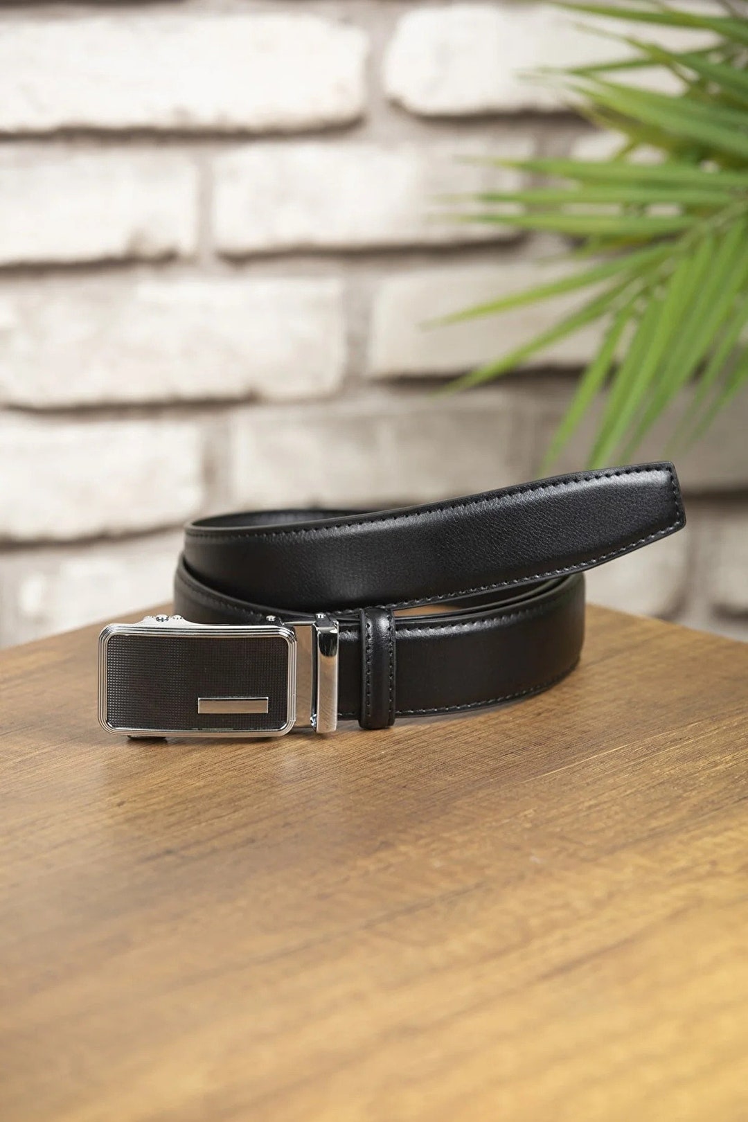 Gents Ratchet Belt Calf Leather Mens Genuine Leather Stitched Dress ...