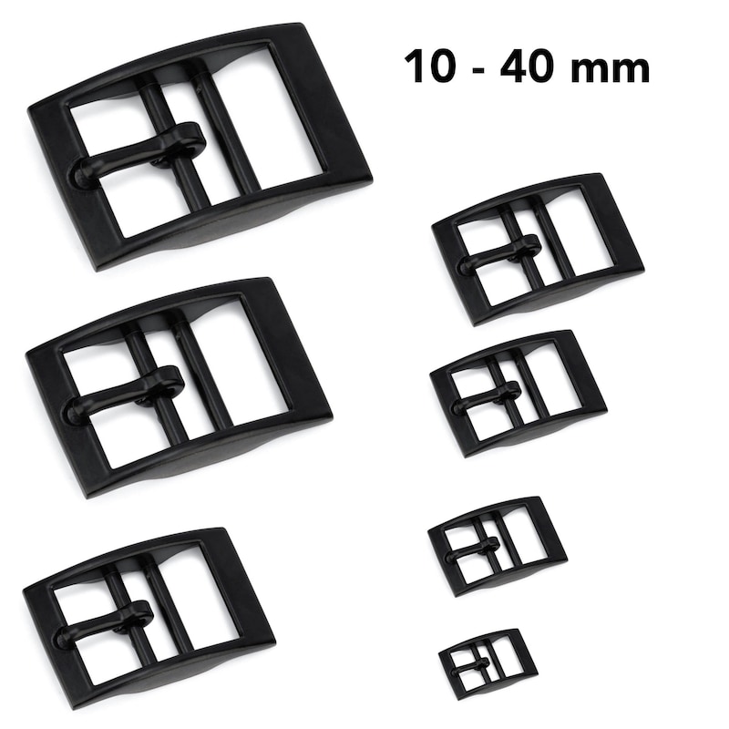 1/2 Black Double Bar Buckle - Etsy Canada