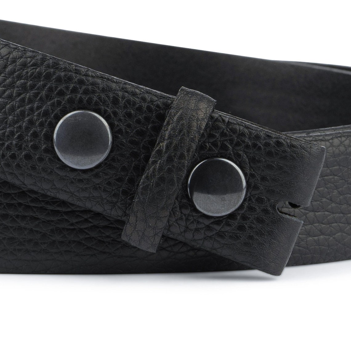 Black Leather Belt Without Buckle Mens Belts for Buckles | Etsy