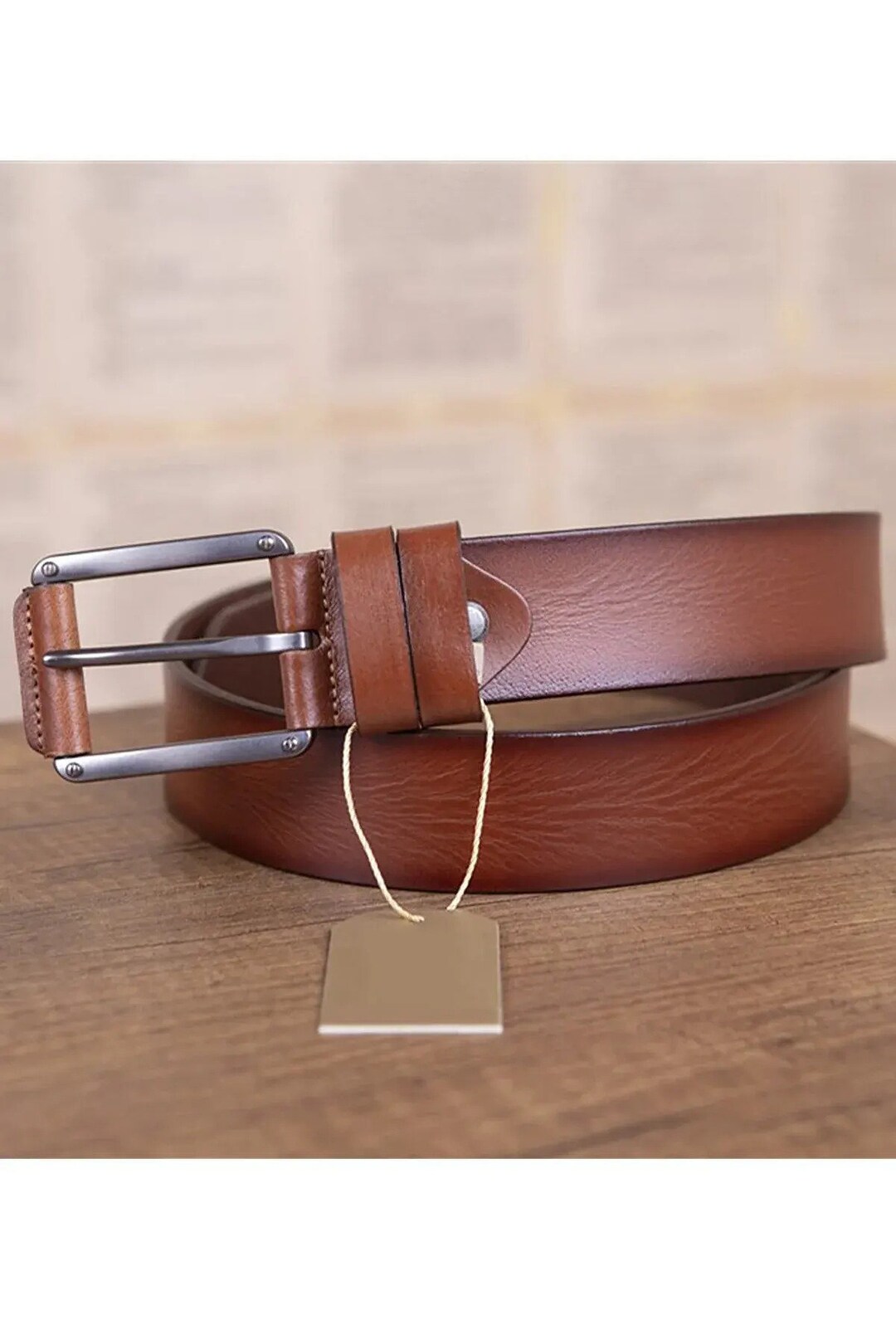 Brown Golf Belts for Men Covered Buckle Jeans Genuine Leather Gents ...
