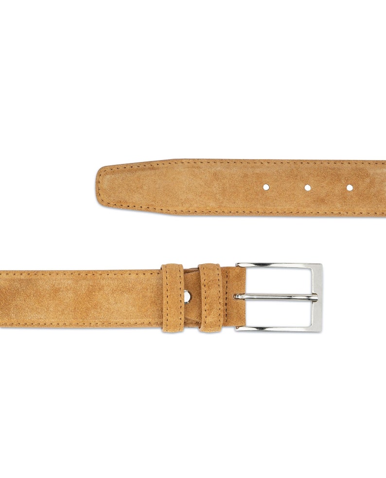 Camel Suede Belt Suede Belt Mens Beige Leather Belt - Etsy