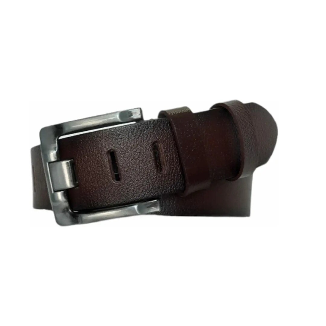 Gents Belt for Jeans Brown Leather Extra Wide 4.5 Cm Male Real Leather ...