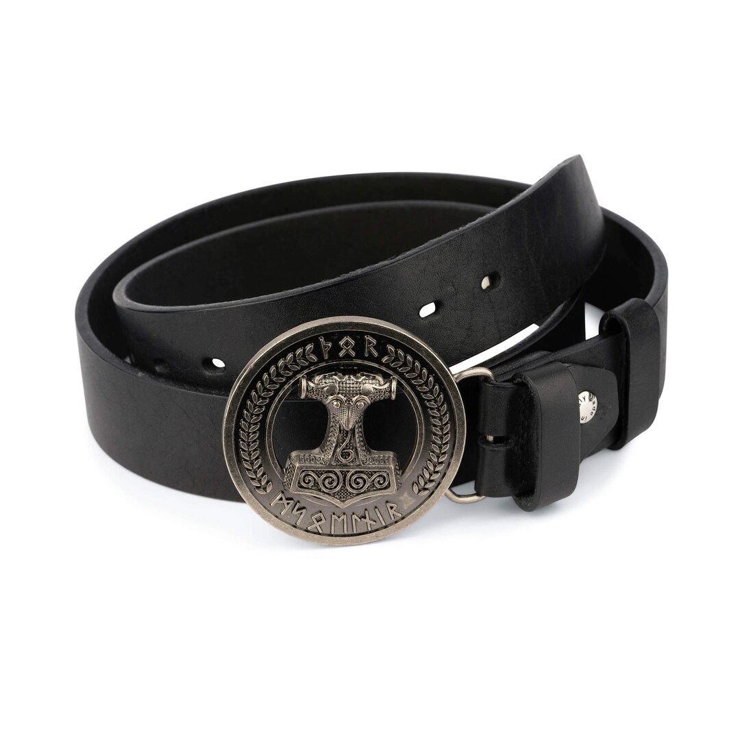 Viking Belt - Norse Belt Buckle - Viking Leather Belt - Viking Belt Axe ...